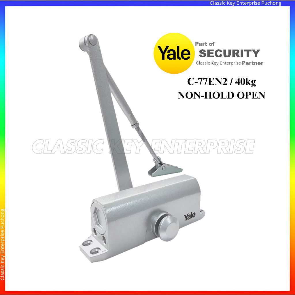 100% ORIGINAL YALE C-77EN2 Surface Mounted Adjustable Door Closer Fire ...
