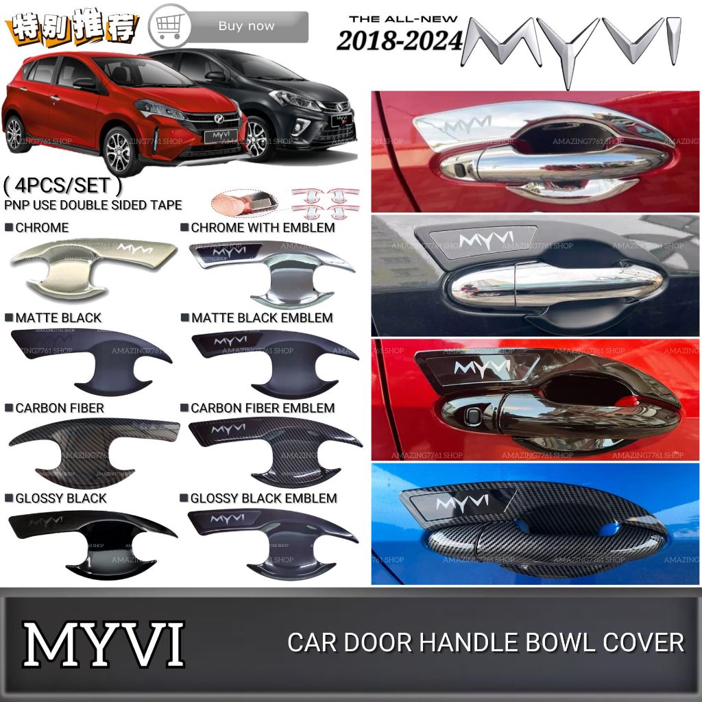 AMAZING PERODUA MYVI GEN3 FL 2018-2025 CAR DOOR HANDLE BOWL COVER DOOR ...