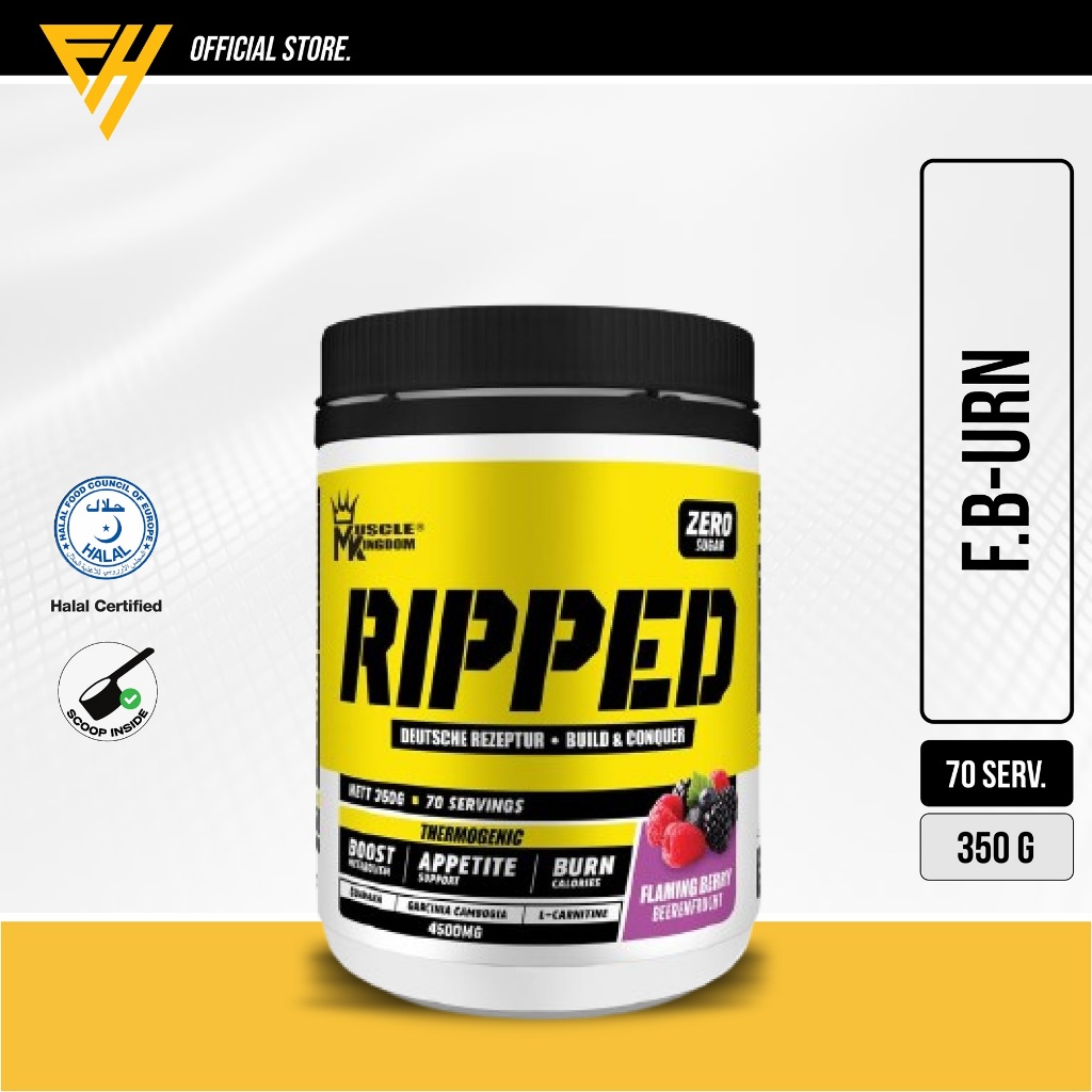 Muscle Kingdom Ripped Fat Burner (350g) - Shred Fat Burner Fitness ...