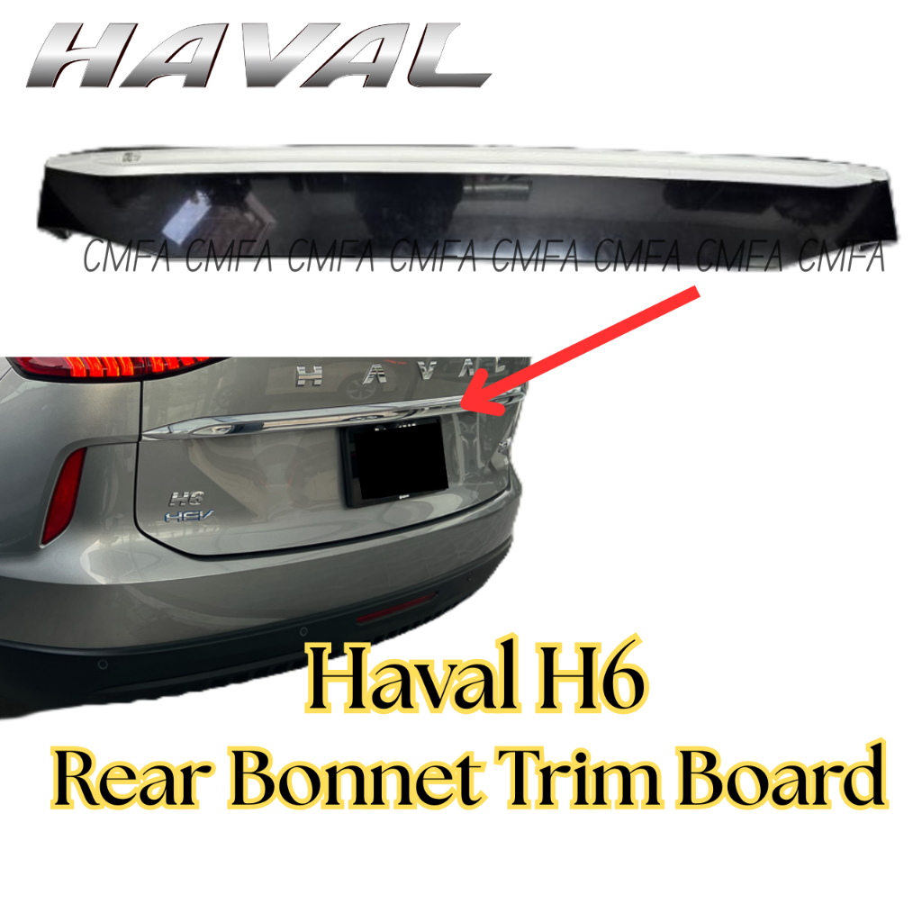 HAVAL H6 Rear Bonnet Trim Board Garnish Chrome Trim Original | Shopee ...