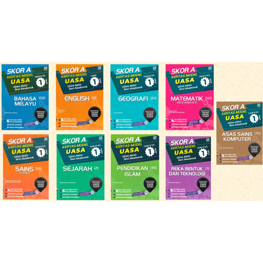 PELANGI : SKOR A KERTAS MODEL UASA TINGKATAN 1 KSSM | Shopee Malaysia