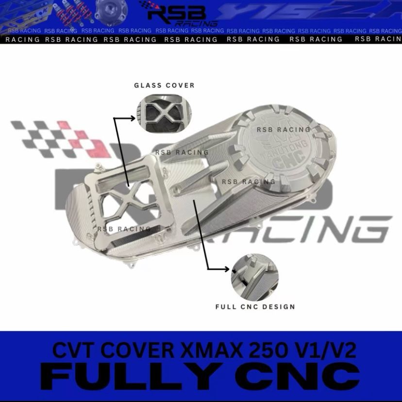 RSB CVT COVER FULLY CNC FOR XMAX250 V1/V2 | Shopee Malaysia