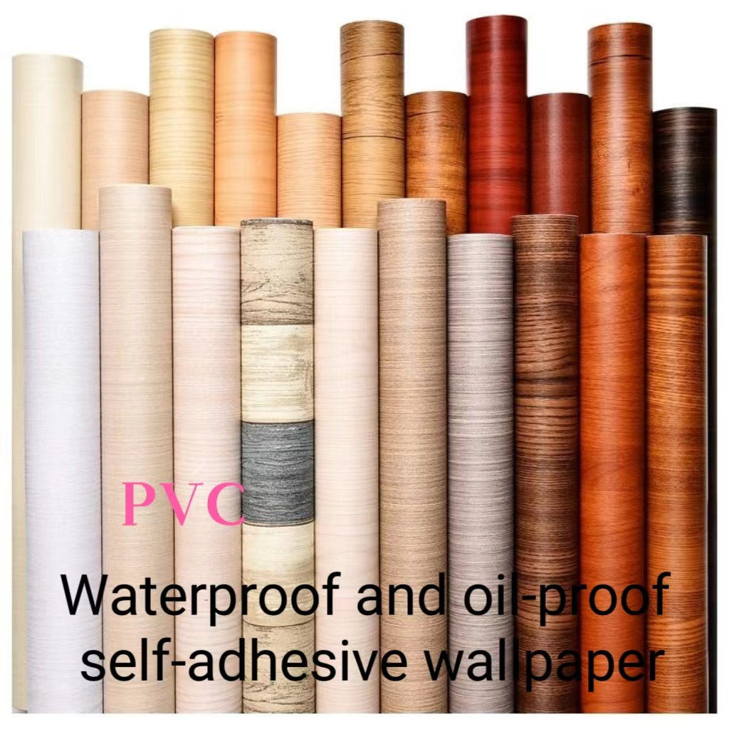 Corak Kayu Moden Wallpaper Kalis Air (45cm X 10M) Promosi Kertas ...