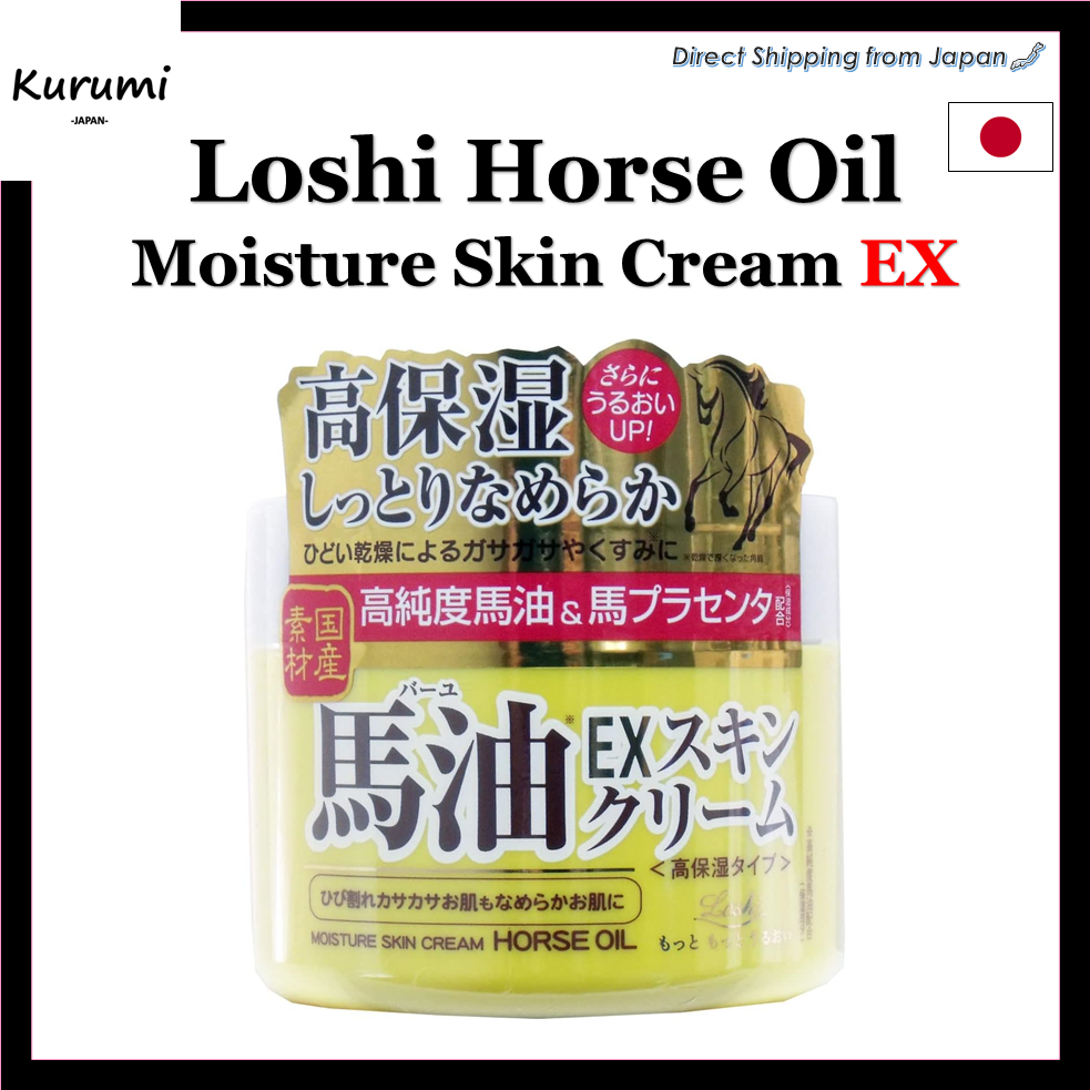 LOSHI MOIST EX HORSE OIL MOISTURE SKIN CREAM 100G | Shopee Malaysia