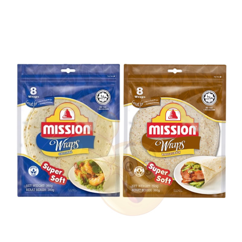 Mission Wraps Original/Wholegrain 8s (360g) | Shopee Malaysia