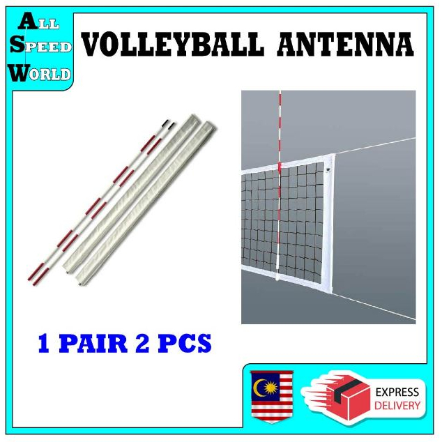1 PAIR 2 PCS ANTENNA VOLLEYBALL / FIBERGLASS / ALUMINIUM / FIBERGLASS ...