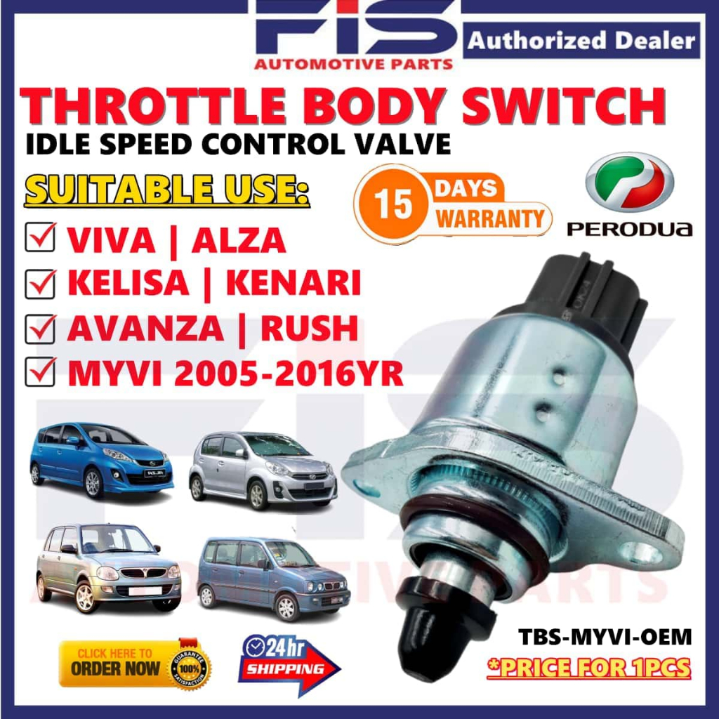 FIS Throttle Body Sensor Switch IDLE Speed Control Valve Perodua Myvi ...