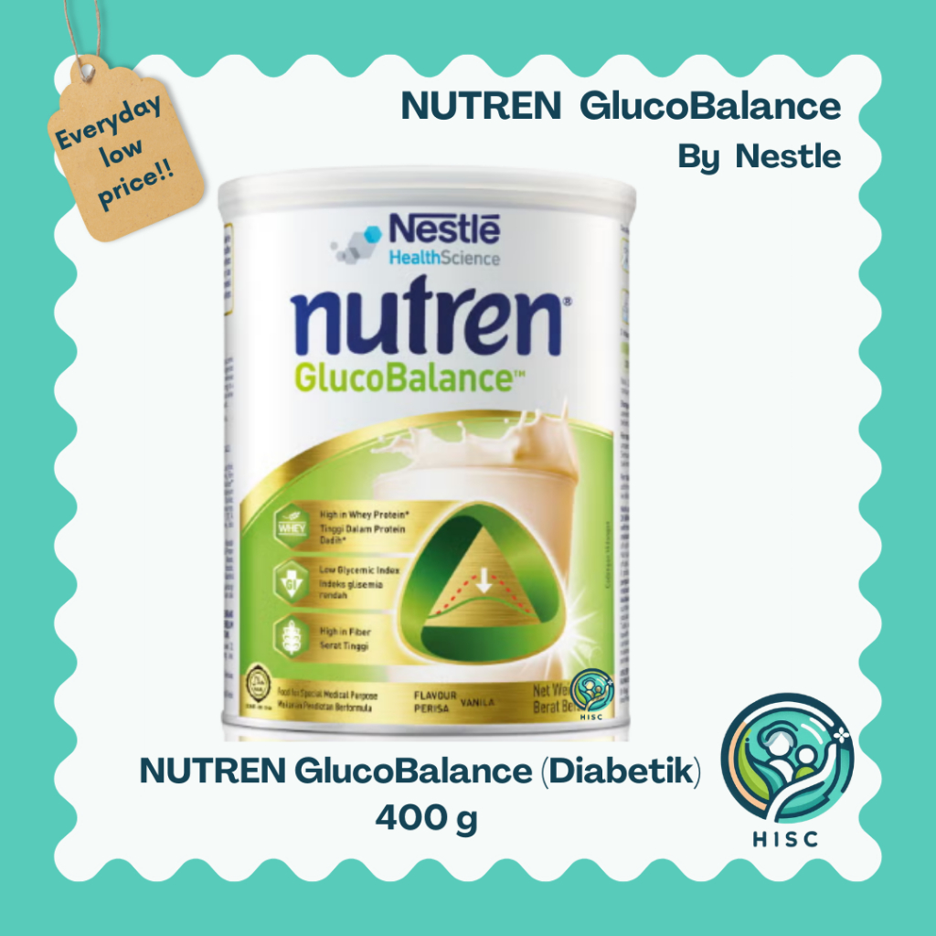READY STOCK Nutren GLUCOBALANCE VANILLA 400g / COFFEE 330g (Nutren ...