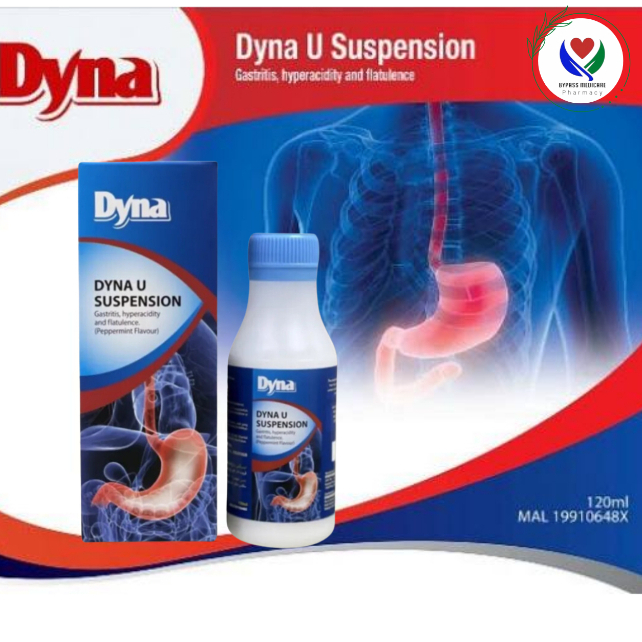 DYNA U SUSPENSION 120ml (Gastrik/ Perut Kembung/ Angin) | Shopee Malaysia
