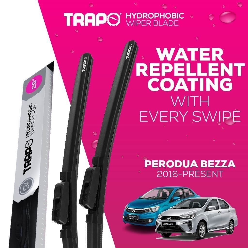Trapo Hydrophobic Car Wiper Blade Perodua Bezza (2016-Present) (1 Set ...