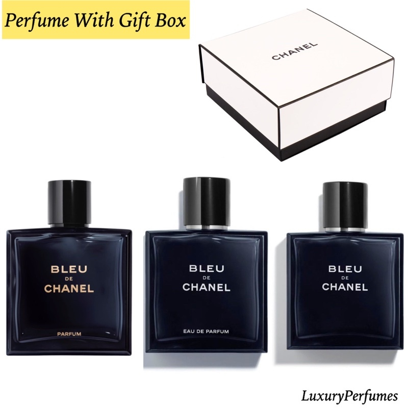 Bleu De Ch@nel Edt / Edp / Parfum Woody -For Men 100ml (With Gift Box ...