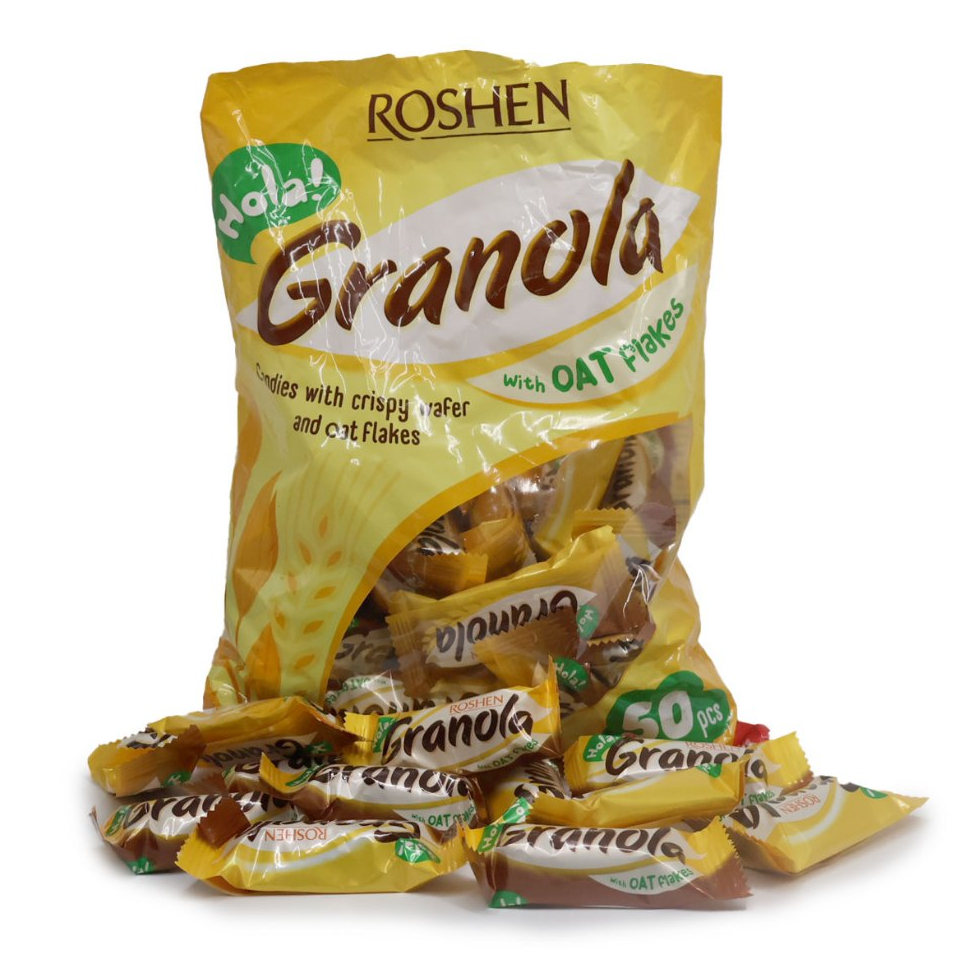 ROSHEN HOLA! GRANOLA CANDIES WITH WAFER AND OAT FLAKES { 250G, 500G ...