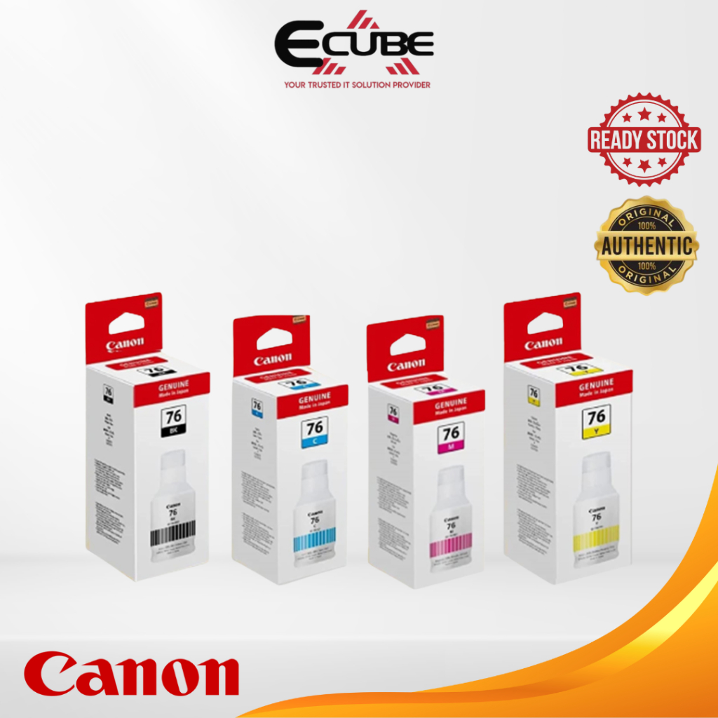 CANON GI-76 INK BOTTLE Black/Cyan/Magenta/Yellow | Shopee Malaysia