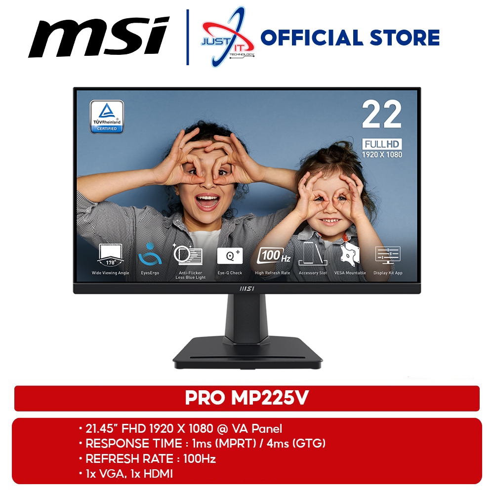 MSI PRO MP225 (IPS) / MP225V (VA) 21.5" PROFESSIONAL MONITOR ( 21.5 ...