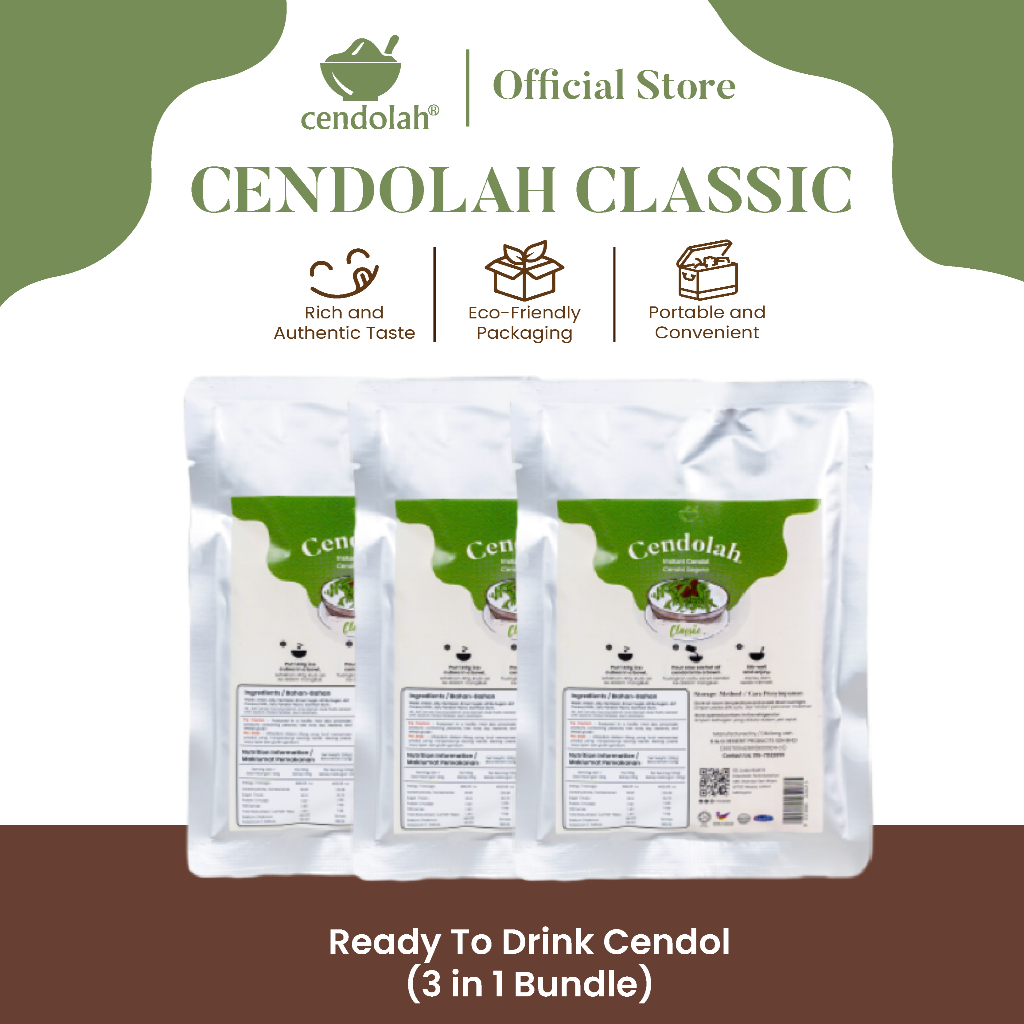 Cendolah Classic - Instant Cendol (3 in 1 bundle) Instant Cendol ...
