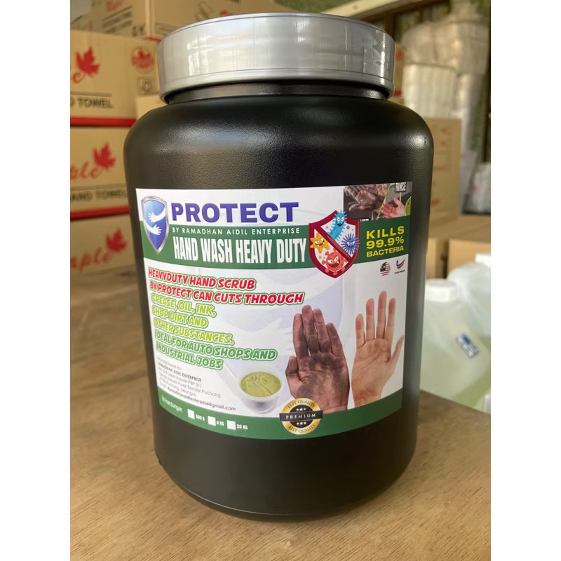 4KG PROTECT (ORIGINAL) HEAVY DUTY(HAND GEL / HAND WASH)PASTE 4KG SABUN ...