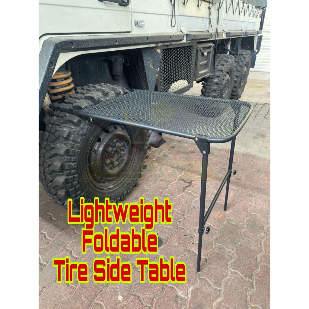 Tire Foldable Lightweight Side Table Camping Offroad Overland Adventure ...