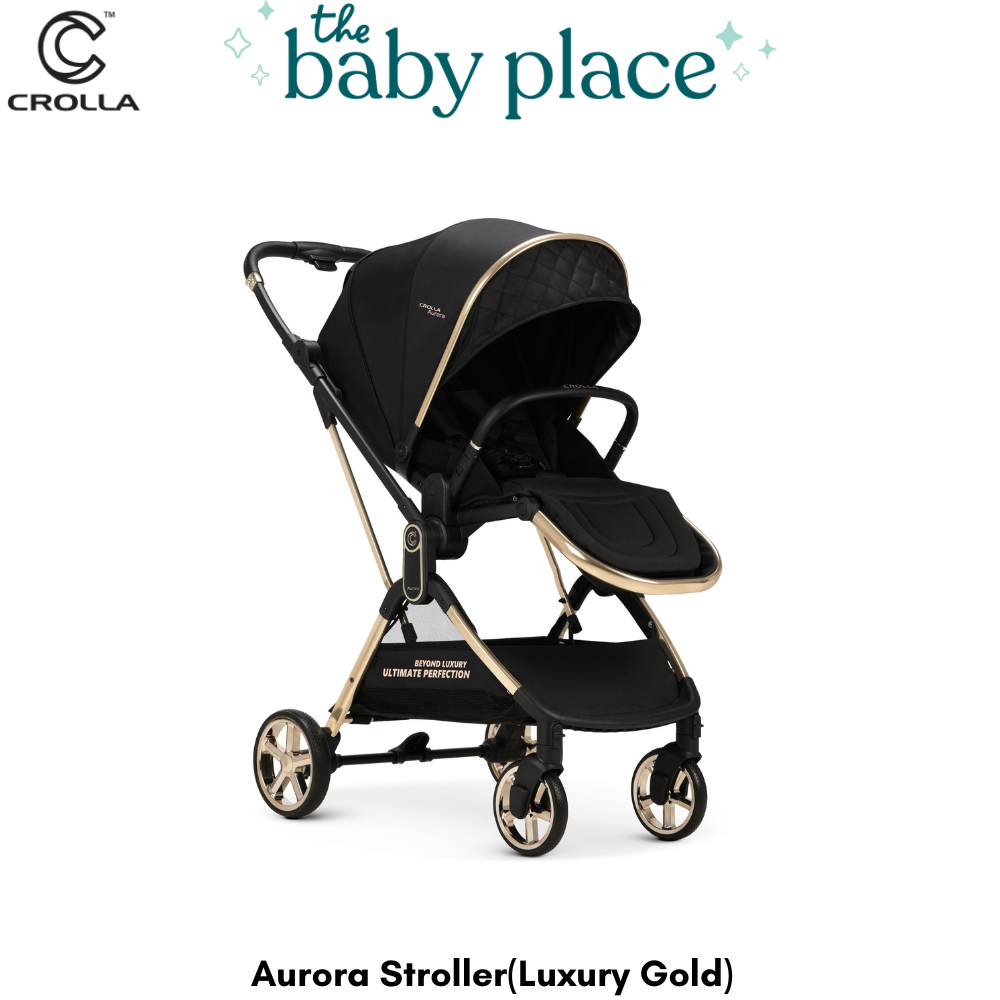 Crolla® Aurora Auto-Fold 2-Way Facing Stroller(Luxury Gold) | Shopee ...