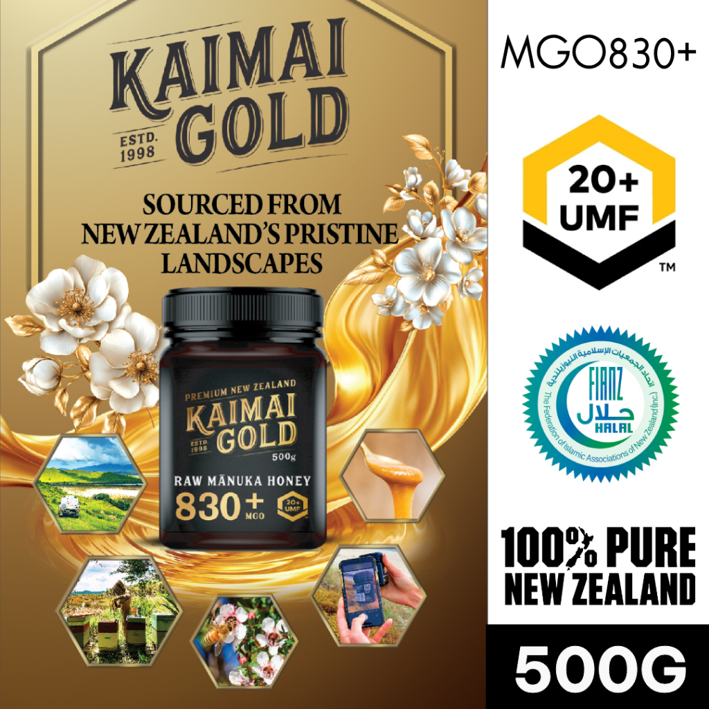 Kaimai Gold UMF20+ MGO830+ New Zealand Raw Manuka Honey 500g 新西兰麦卢卡蜂蜜 | Shopee Malaysia