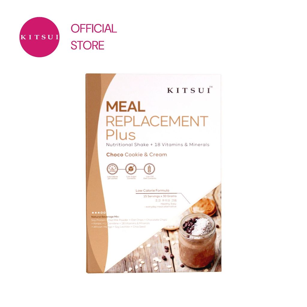 KITSUI KMRP Meal Replacement Plus 15's x 30g | Choco Chip | Shopee Malaysia