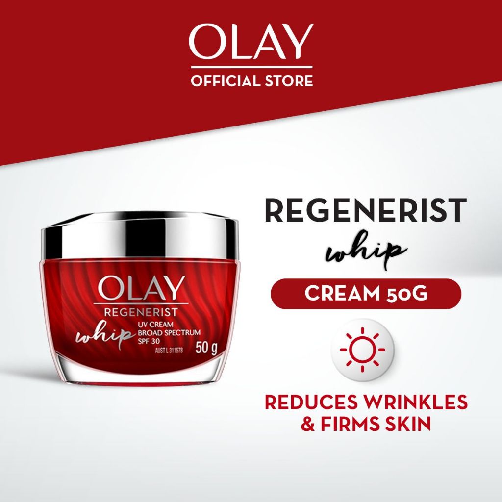 Olay Regenerist Advance Anti Aging Niacinamide Whips Moisturizer with UV SPF30 50g Skincare ...