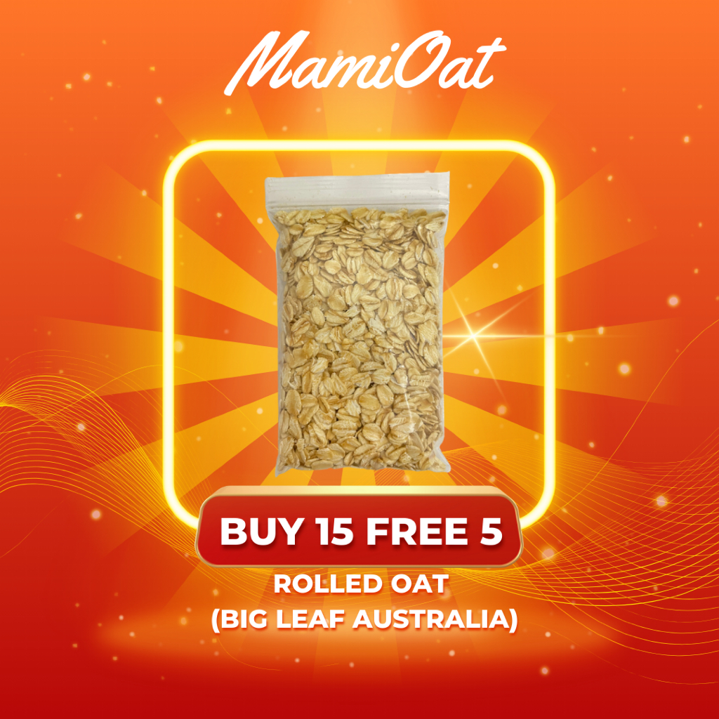 BELI 15 FREE 5 - MamiOat - Rolled Oat (Big Leaf Australia) - 1 sachet ...