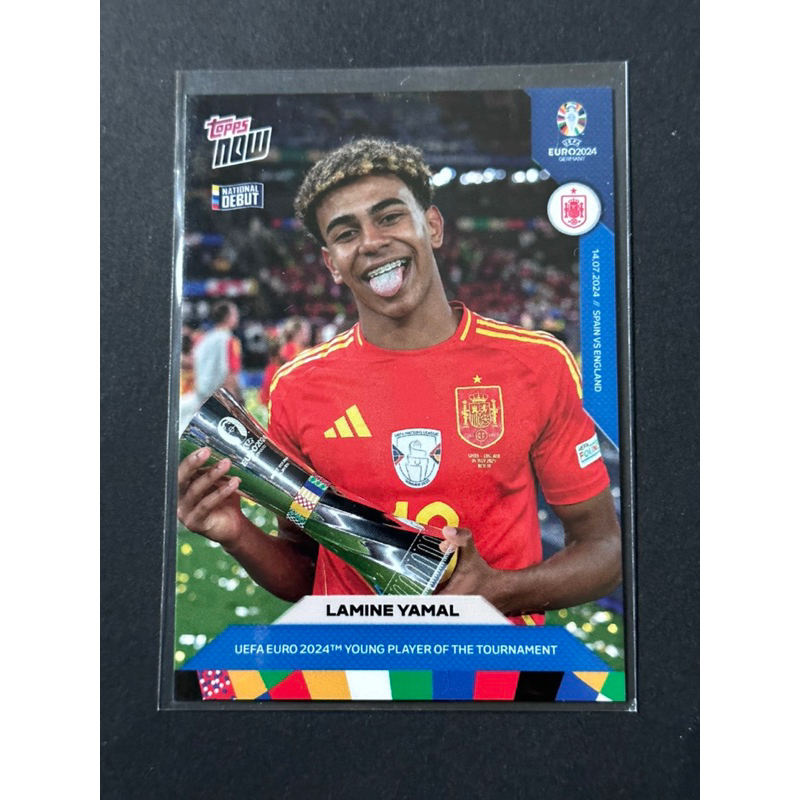 2023-24 Topps Now Lamine Yamal National Debut UEFA EURO 2024 Young ...