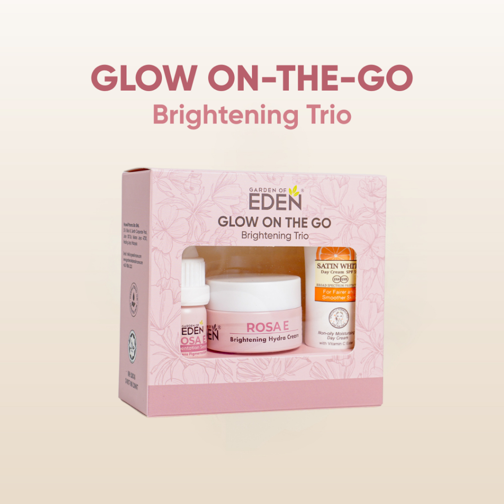 Garden Of Eden Glow On-The-Go Brightening Trio [Limited Edition] | Shopee Malaysia