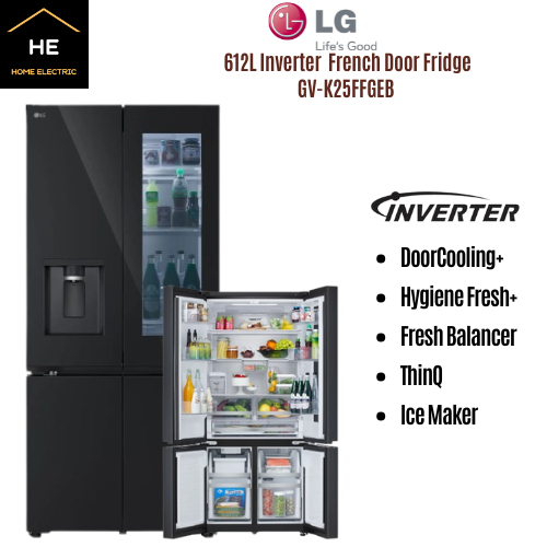 LG 612L French Door Fridge with InstaView & Water Dispenser ...