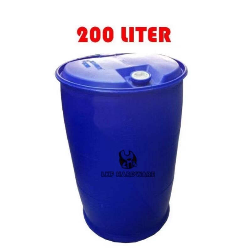 Used Tong Drum Plastik Tong Biru Tong Air 200Liter | Shopee Malaysia