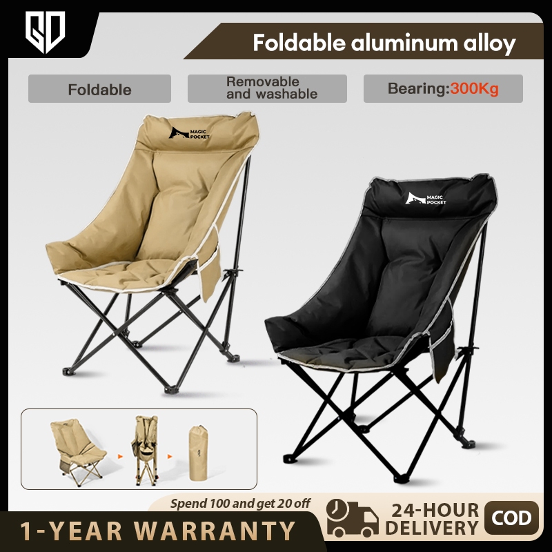 【GD】Kerusi healing hight moon chair foldable 300kg kerusi lipat ...