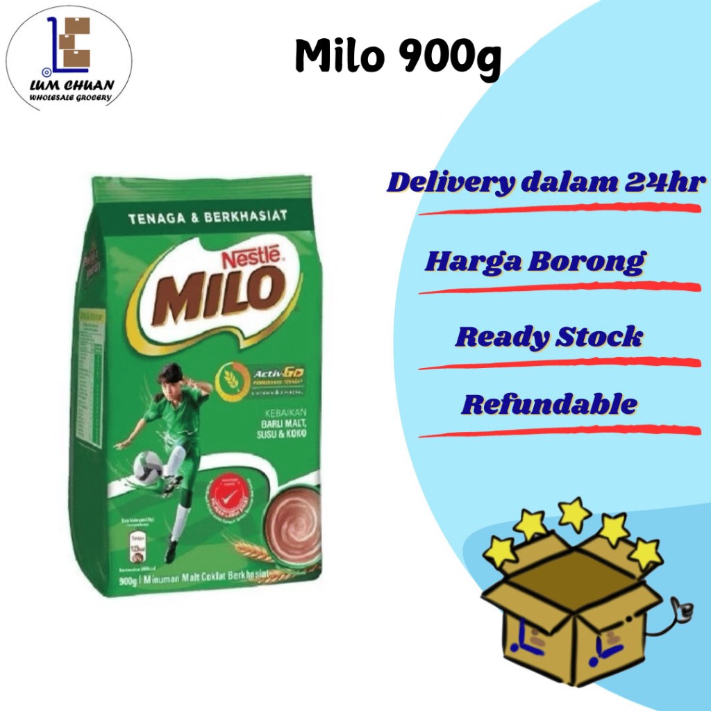 NESTLE MILO ACTIV-GO CHOCOLATE MALT POWDER Softpack 900g[SHIP WITHIN 24 ...