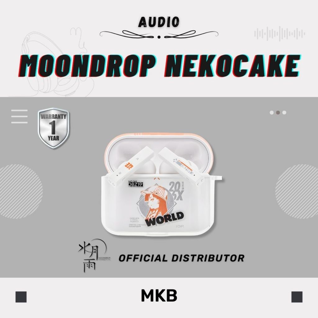 Moondrop Nekocake Girls' Frontline Bluetooth 5.2 Long Battery Life ...