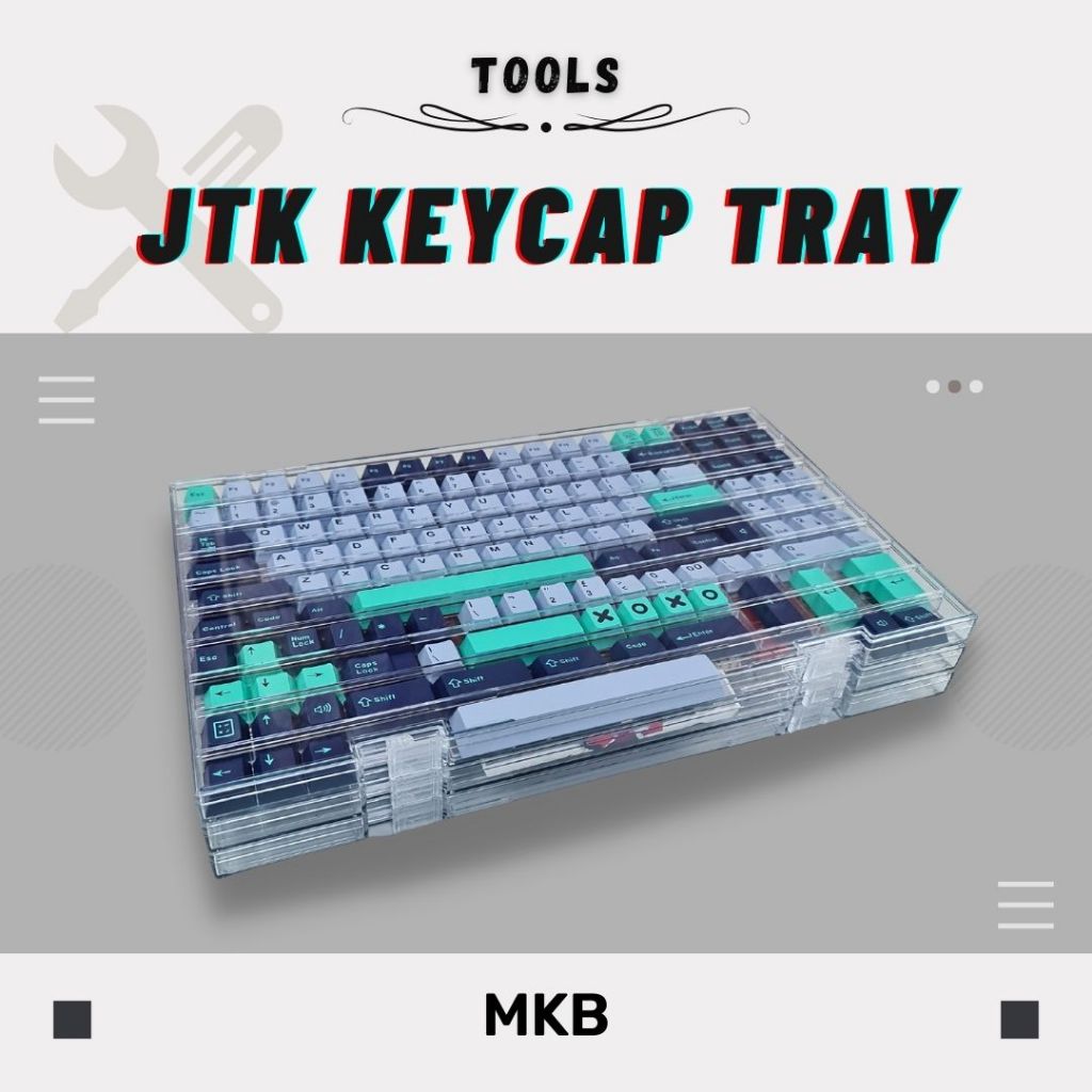 JTK Transparent Keycap Storage Tray For Display Collection of Custom ...