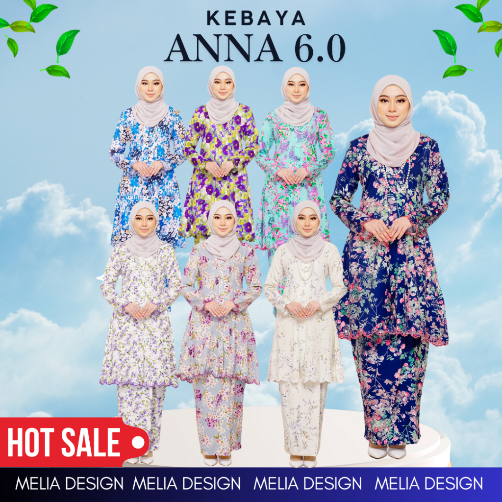 KEBAYA ANNA 6 BY MELIA DESIGN SULAM BIKU JACQUARD SILK PREMIUM MURAH ...
