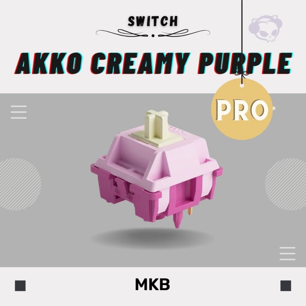 Akko Creamy Purple V3 Pro Tactile Switch For Mechanical Keyboards ...