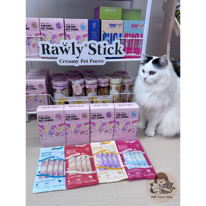 Amelisa Pet & Co. Rawly Stick Pet Puree 16g 猫狗条 猫犬通用 (25 Stick/Box ...