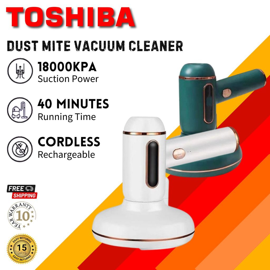 TOSHIBA Cordless Dust Mites Vacuum Cleaner CM201 Mini Dust Mites ...