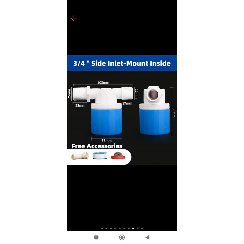 Automatic Water Level Control Valve Water Float Valve Toilet Float ...