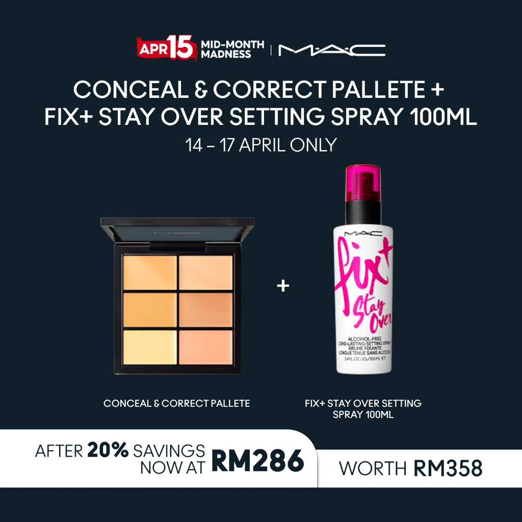 【MAMAK LIVE EXCLUSIVE】Conceal & Correct Palette + Fix+Stay Over Alcohol ...