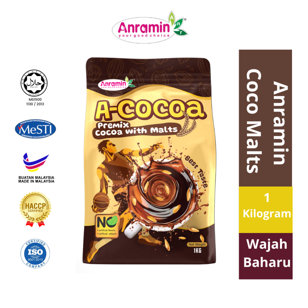 ANRAMIN Koko Malt - Premix Cocoa with Malt ( 1KG ) | Shopee Malaysia