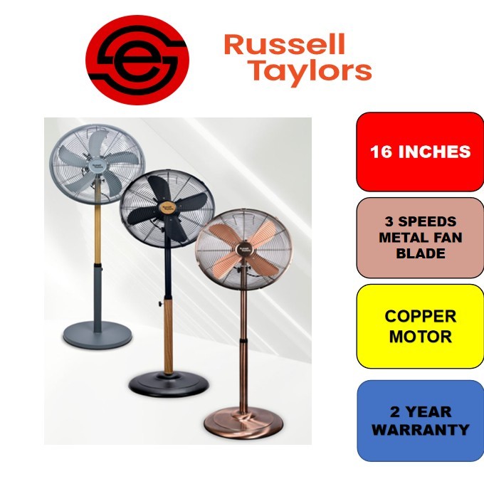 Russell Taylors Metal-Blade Stand Fan 16 inch SF2/ SF3/ SF4 | Shopee Malaysia
