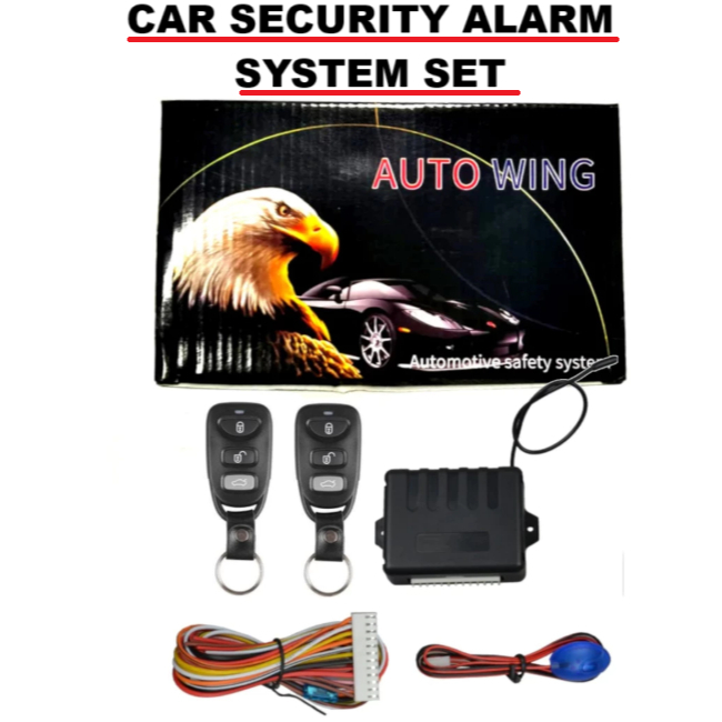 AUTOWING Car Alarm Security System (13-Pin)Wira Waja Saga Iswara Kancil ...