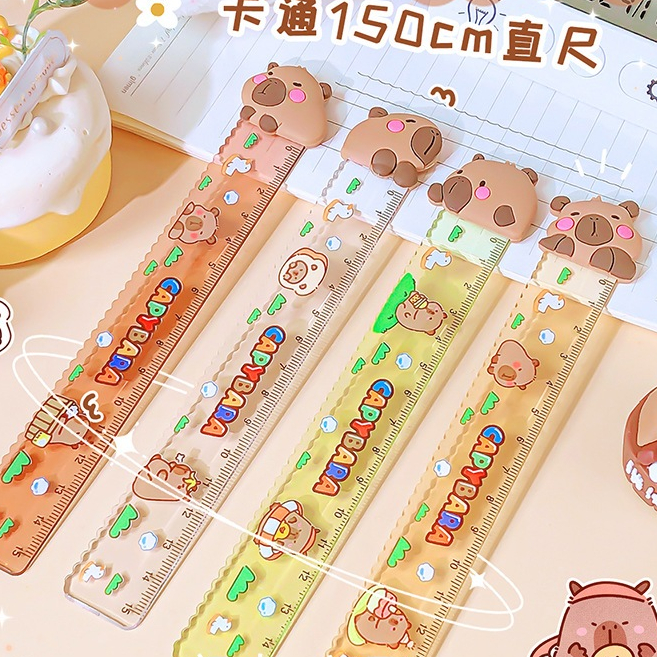 Capybara Pembaris Comel Kids Cartoon Ruler Cute School Ruler Sanrio ...