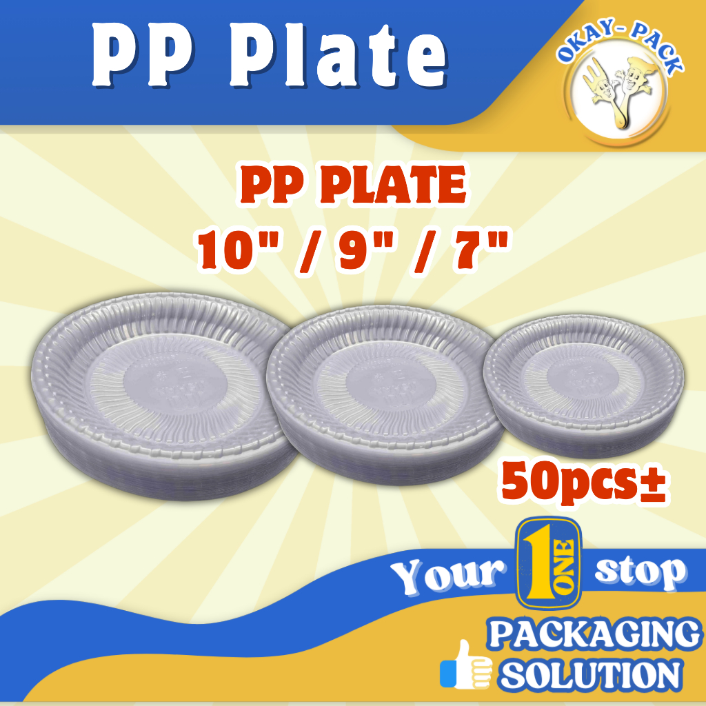 7"/9"/10" Disposable Plastic Plate / Kenduri Catering Party / Pinggan ...