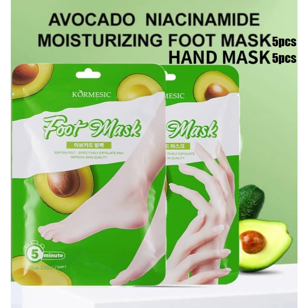 (10pcs)Natural Moisturizing Hand Foot Mask Avocado Anti Aging ...