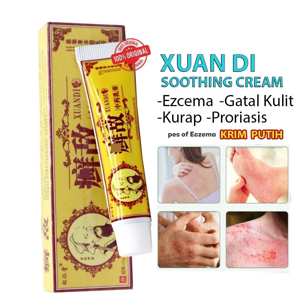 Original Xuandi Cream Putih Soothing Cream for skin itchy Krim Gatal ...