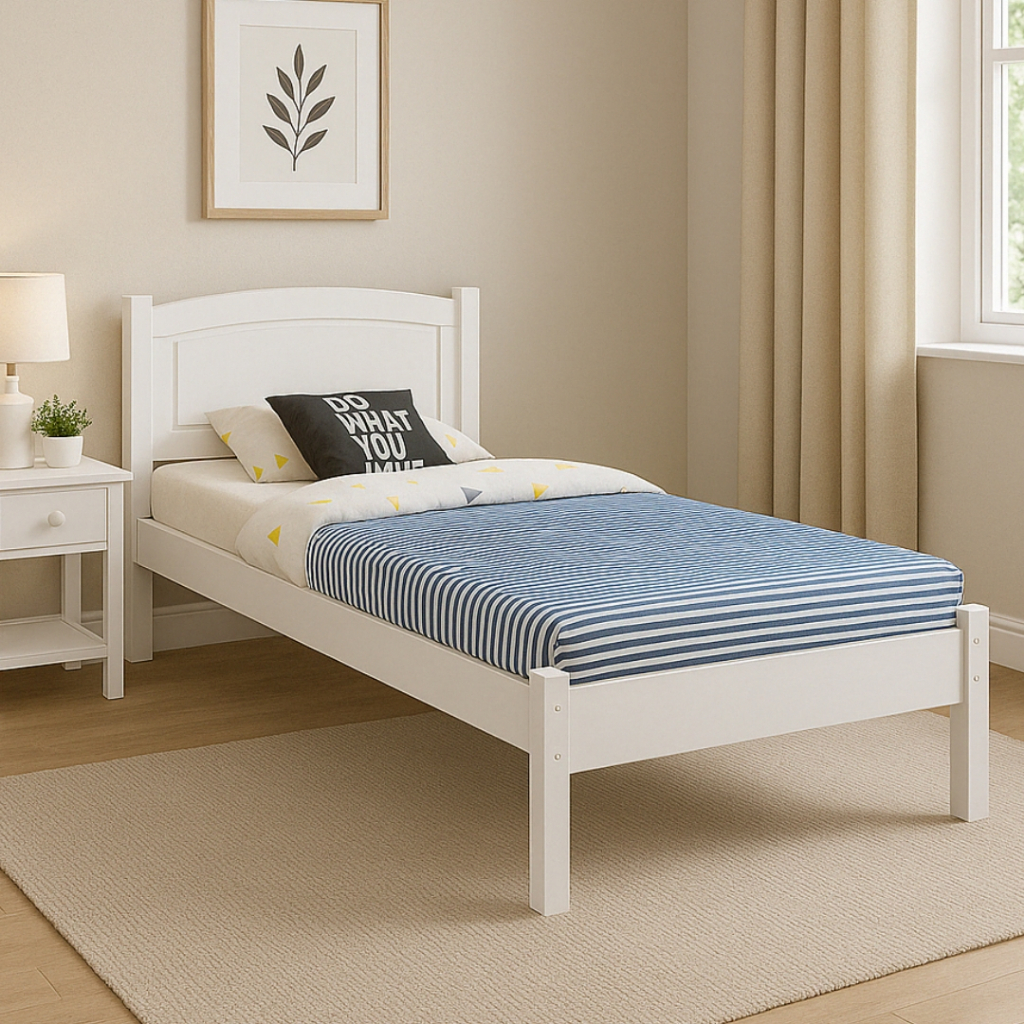 Furniture Direct THOMAS single bed frame wood/ katil single kayu ...