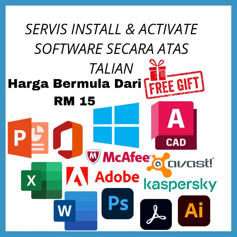 Software Installation Service Online Bermula RM15 | Shopee Malaysia