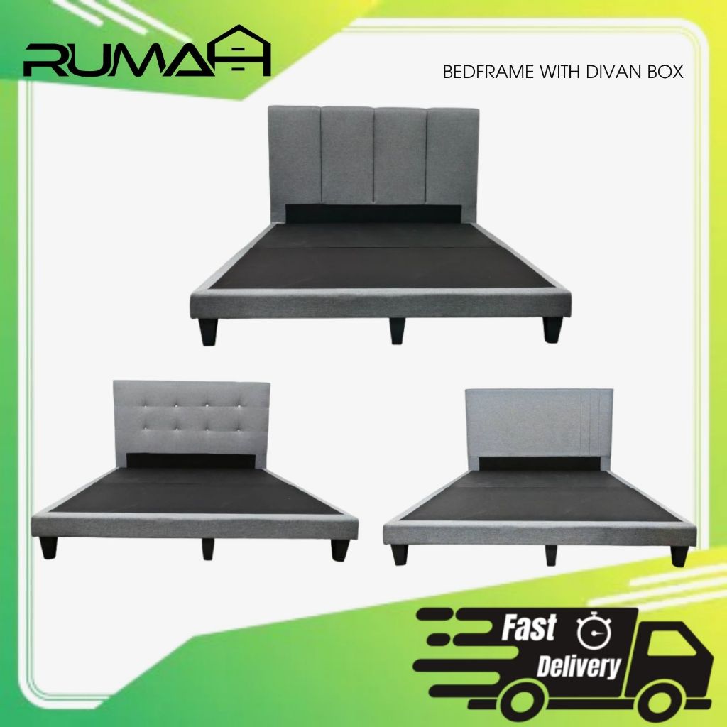 [PERABOT RUMAH] ※Easy Install※ Premium Quality Bedframe Queen Bed King ...